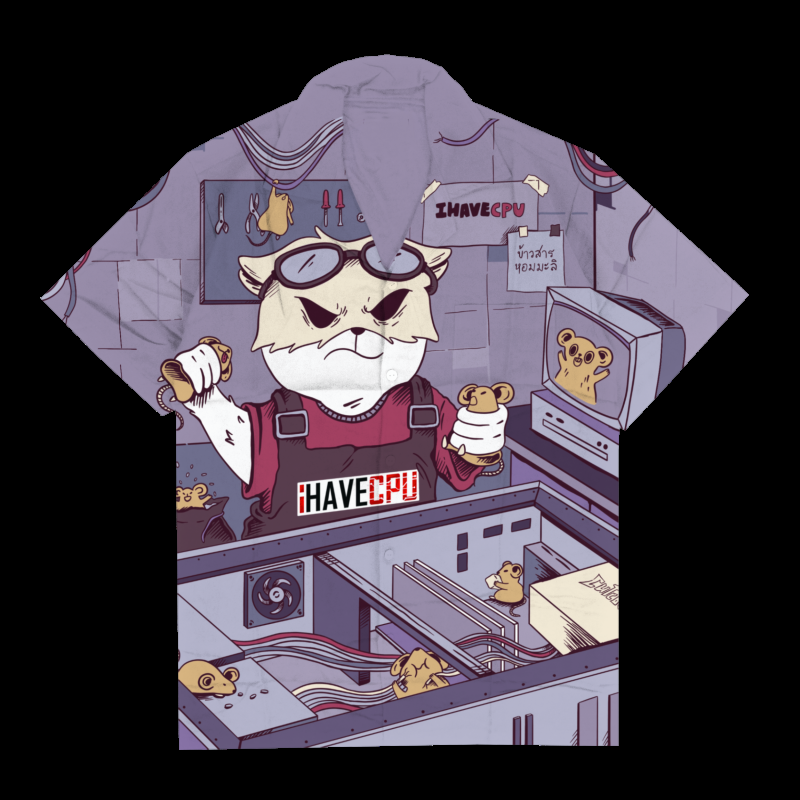 PREMIUM (เสื้อคอปก) CUTEBOY X iHAVECPU SHIRT (SIZE M)