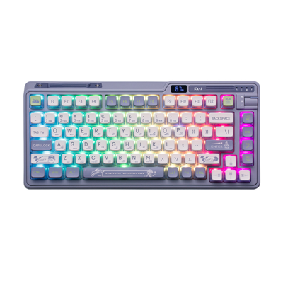 KEYBOARD (คีย์บอร์ด) KZZI K75 PRO+ KNIGHT GRAY (MOMENT LINEAR SWITCH) (EN)