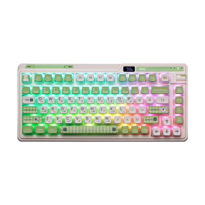 KEYBOARD (คีย์บอร์ด) KZZI K75 PRO+ LEMON GREEN (MOMENT LINEAR SWITCH) (EN)