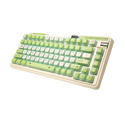 KEYBOARD (คีย์บอร์ด) KZZI K75 PRO+ LEMON GREEN (ETERNITY TACTILE SWITCH ...