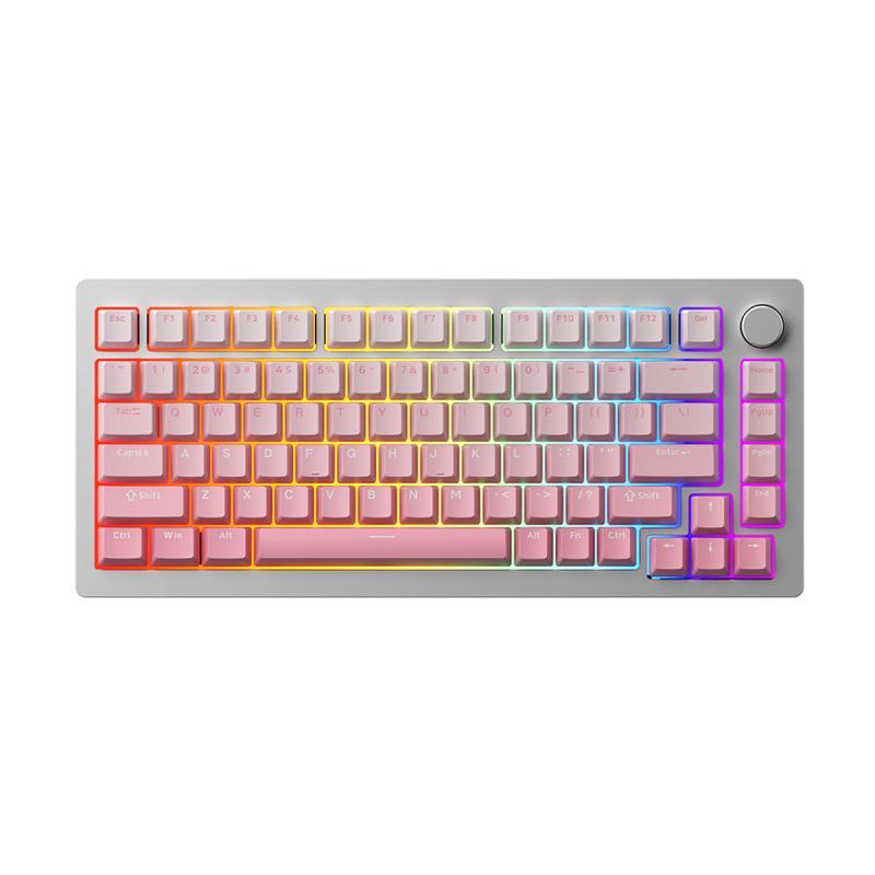 KEYBOARD (คีย์บอร์ด) MONSGEEK M1W (SILVER) (AKKO V3 CREAM BLUE PRO) (EN)