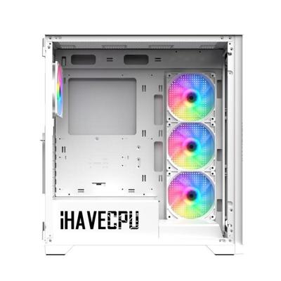 CASE (เคส) iHAVECPU GLACIER (WHITE)(ATX)