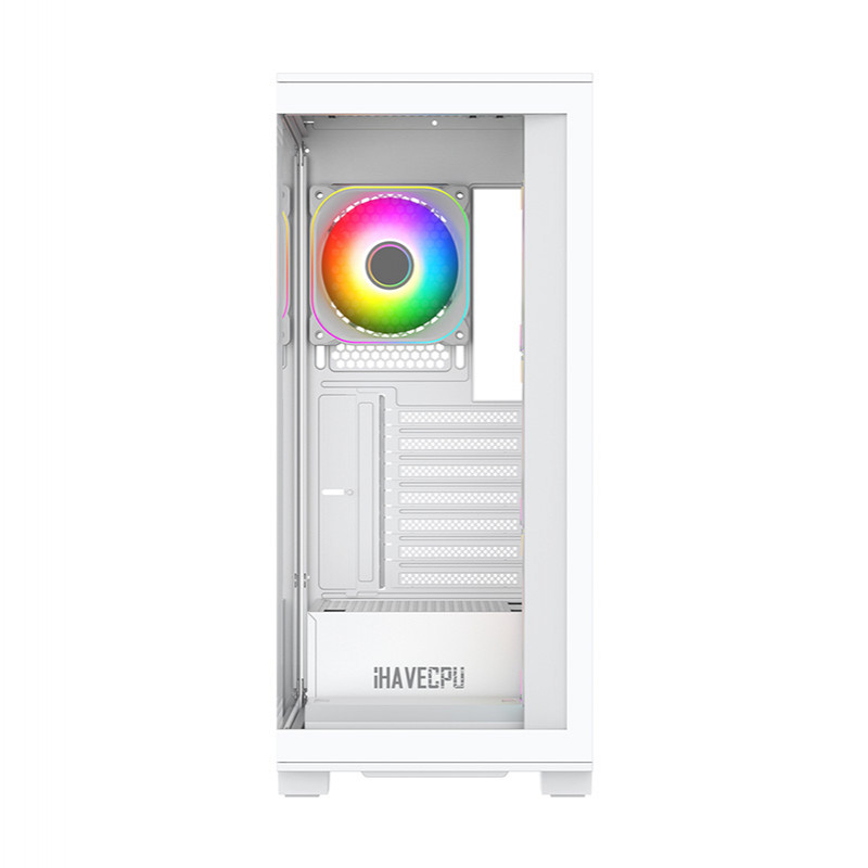 CASE (เคส) iHAVECPU K609 (WHITE)(ATX) (1Y)