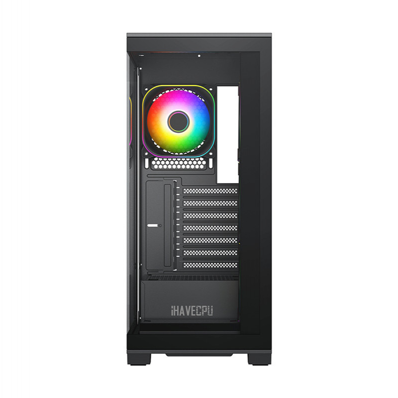 CASE (เคส) iHAVECPU K609 (BLACK)(ATX) (1Y)