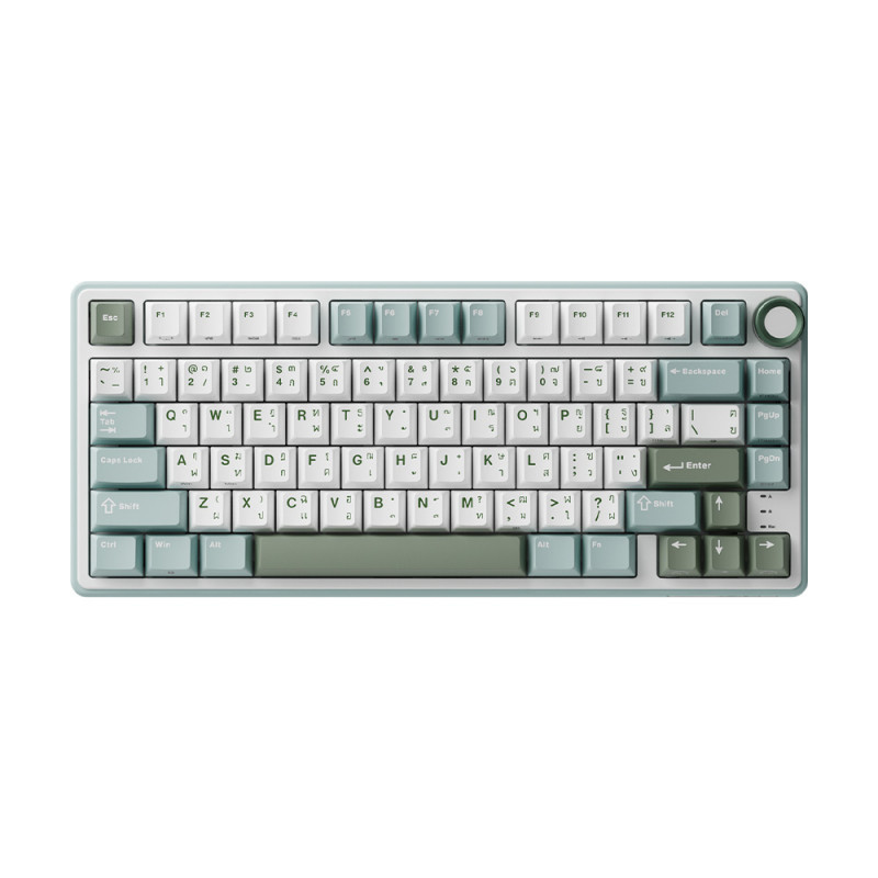 KEYBOARD (คีย์บอร์ด) ROYAL KLUDGE RK R75 SINGLE-MODE SKYCYAN (K SILVER ...