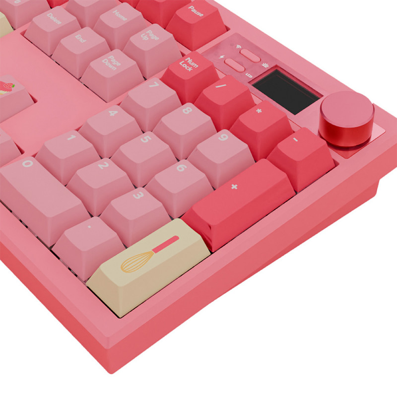 KEYBOARD (คีย์บอร์ด) LOGA BASE 104 : STRAWBERRY CHEESE CAKE WIRELESS ...