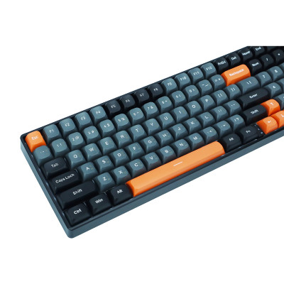 KEYBOARD (คีย์บอร์ด) AULA S100 (BLACK+GRAY+ORANGE) [BROWN SWITCH] (EN ...