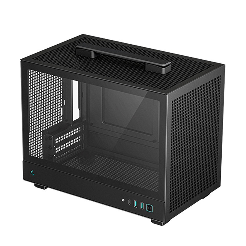CASE (เคส) DEEPCOOL CH160 (BLACK)(MINI-ITX) (1Y)