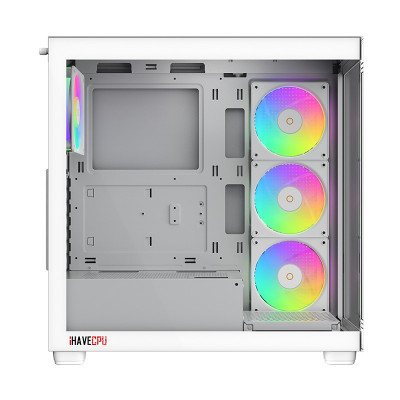 CASE (เคส) OCYPUS x iHAVECPU GAMMA C72 ARGB (WHITE)(ATX) (2Y)