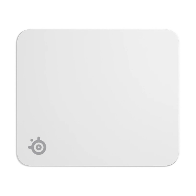 MOUSE PAD (แผ่นรองเมาส์) STEELSERIES QCK WHITE (SIZE M) (320 x 270 x 2mm)