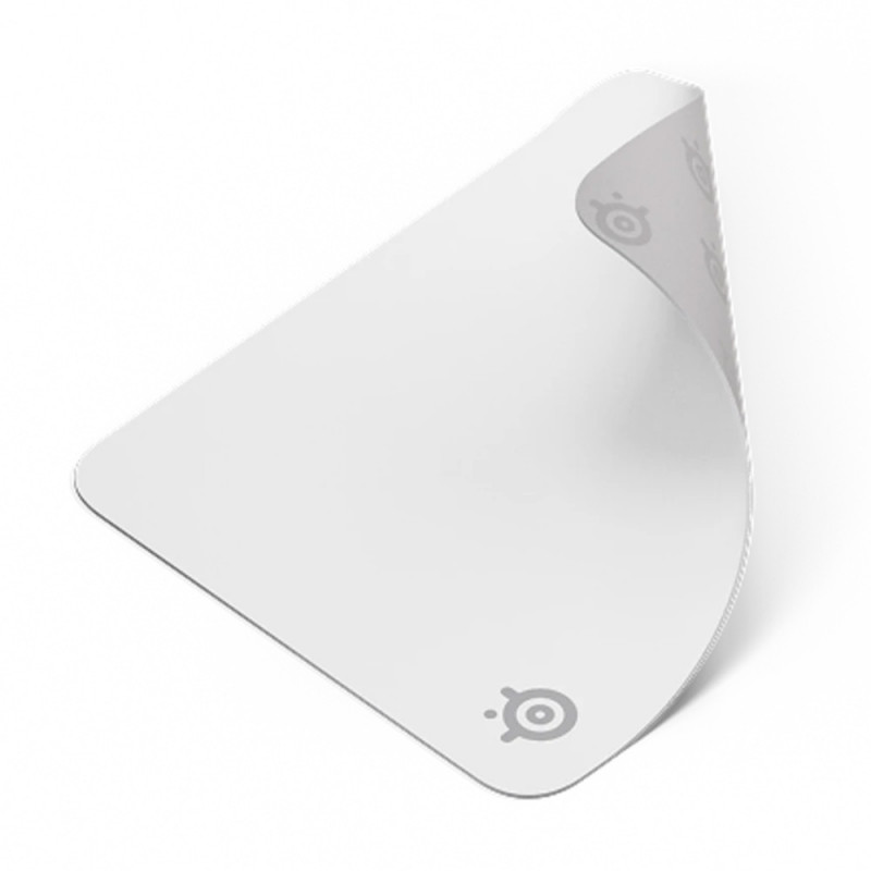 MOUSE PAD (แผ่นรองเมาส์) STEELSERIES QCK WHITE (SIZE M) (320 x 270 x 2mm)