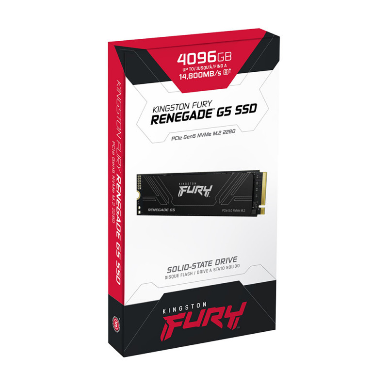M.2 (เอสเอสดี) KINGSTON FURY RENEGADE 4TB PCIe/NVMe GEN5 (SFYR2S/4T0) (5Y)