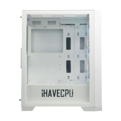 CASE (เคส) iHAVECPU IHC 401TG (WHITE)(ATX)