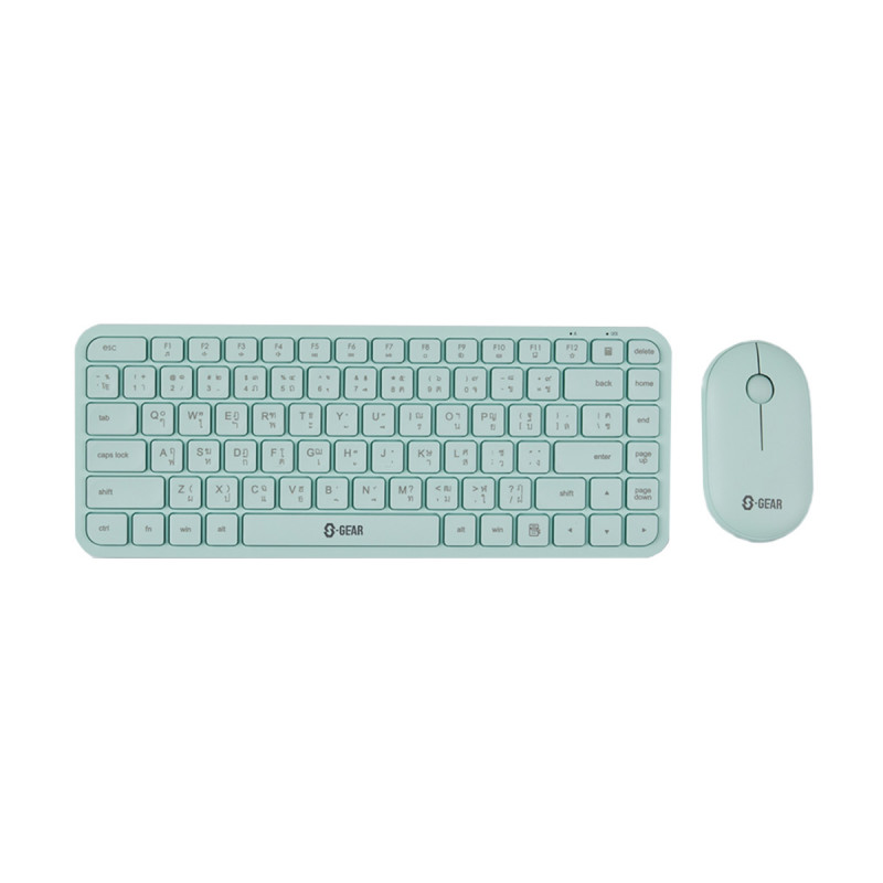 COMBO (คีย์บอร์ด+เมาส์) S-GEAR WIRELESS MOUSE & KEYBOARD SUPER THIN ...