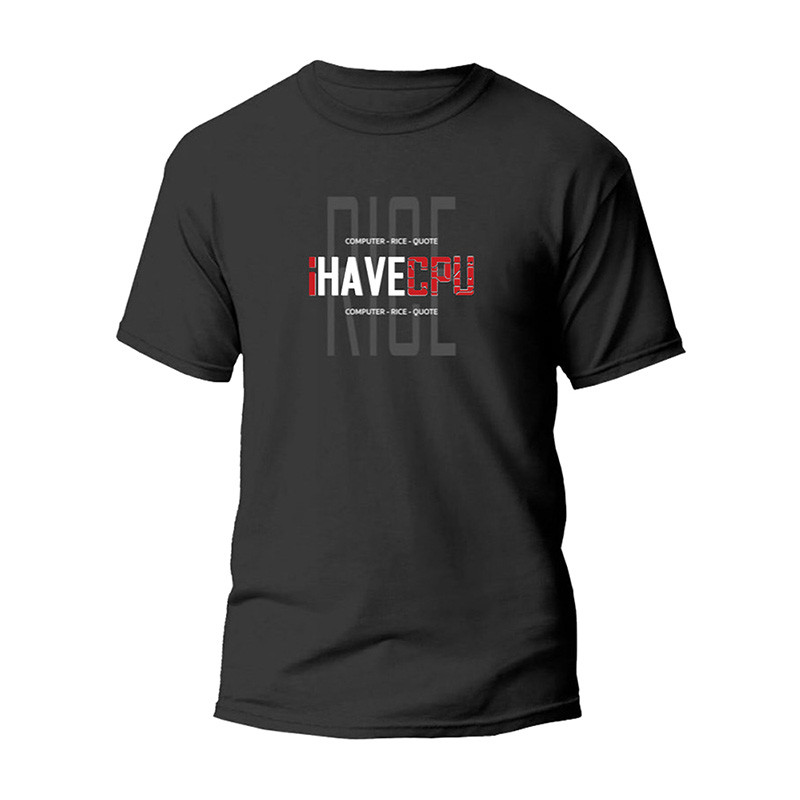PREMIUM (เสื้อ) iHAVECPU RICE LOGO RED+WHITE (SIZE 2XL)
