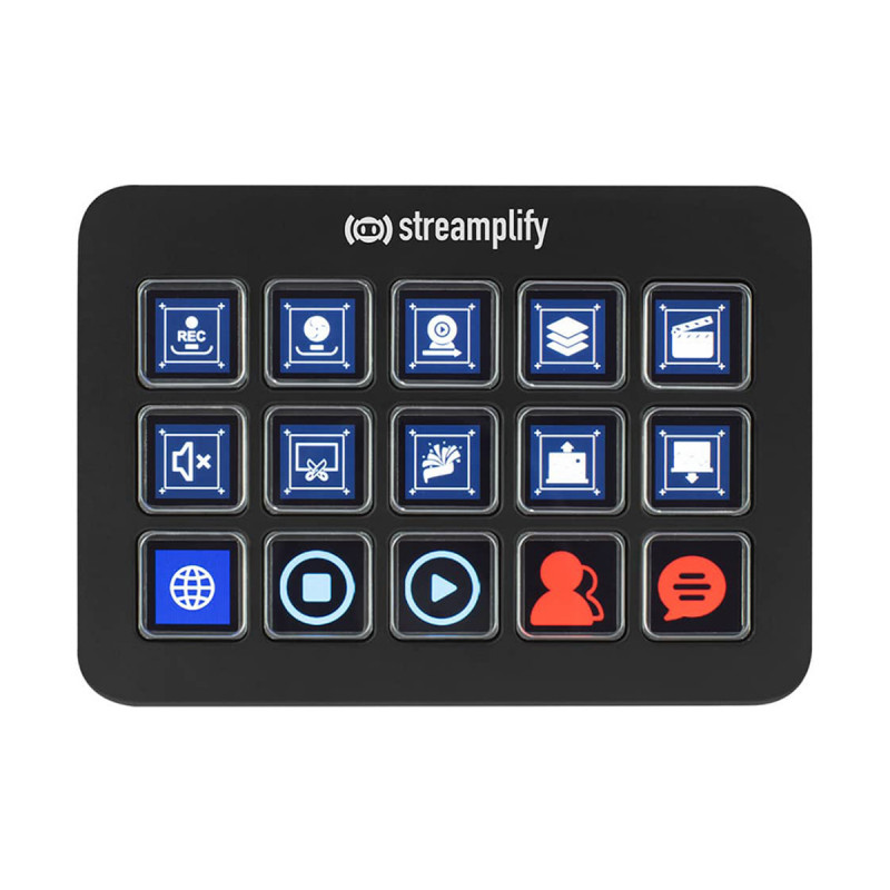 STREAM DECK (แผงปุ่มคุมระบบ) STREAMPLIFY STREAMING DECK ONE (2Y)
