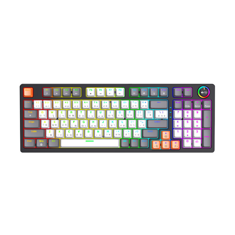 KEYBOARD (คีย์บอร์ด) ONIKUMA FUYU G53 GAMING KEYBOARD RED SWITCH (WHITE ...