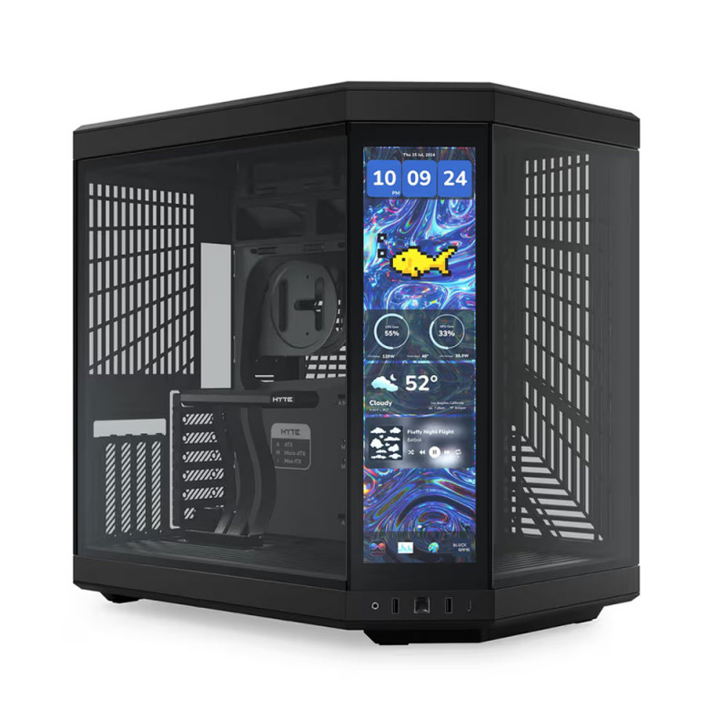 CASE (เคส) HYTE Y70 14.9 TOUCH INFINITE (BLACK/BLACK)(3Y)