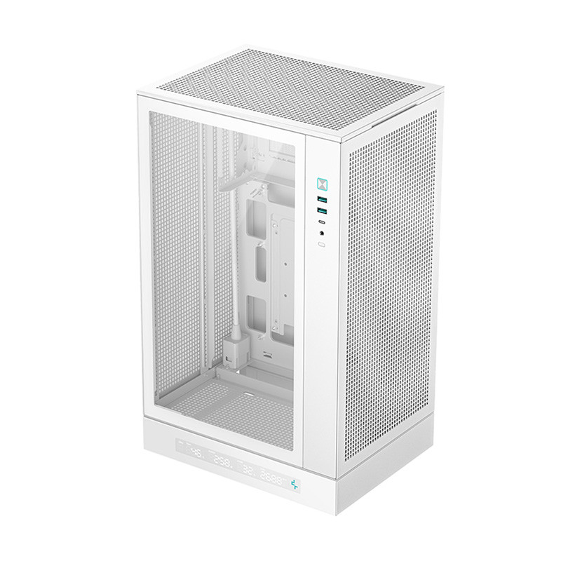 CASE (เคส) DEEPCOOL CH270 DIGITAL (WHITE)(mATX) (1Y)