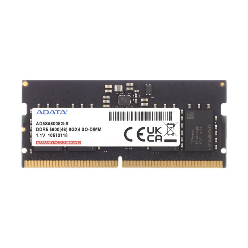 RAM NOTEBOOK (แรมโน้ตบุ๊ค) ADATA 8GB (8x1) DDR5 5600MHz (AD5S56008G-S) (LT)