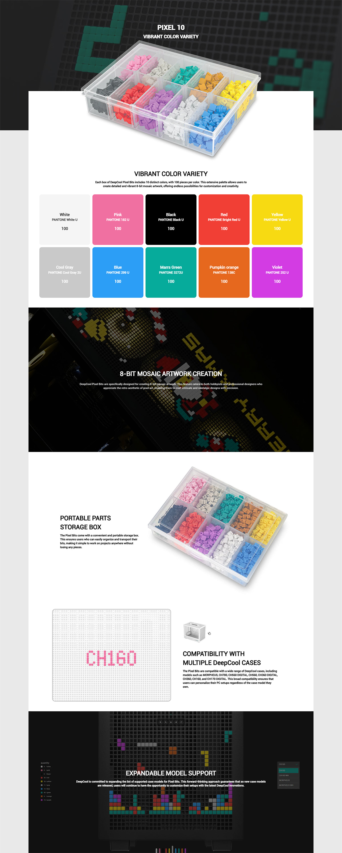 DECORATIVE CASE (อุปกรณ์เสริมตกแต่งเคส) DEEPCOOL PIXEL SERIES - 10 ...