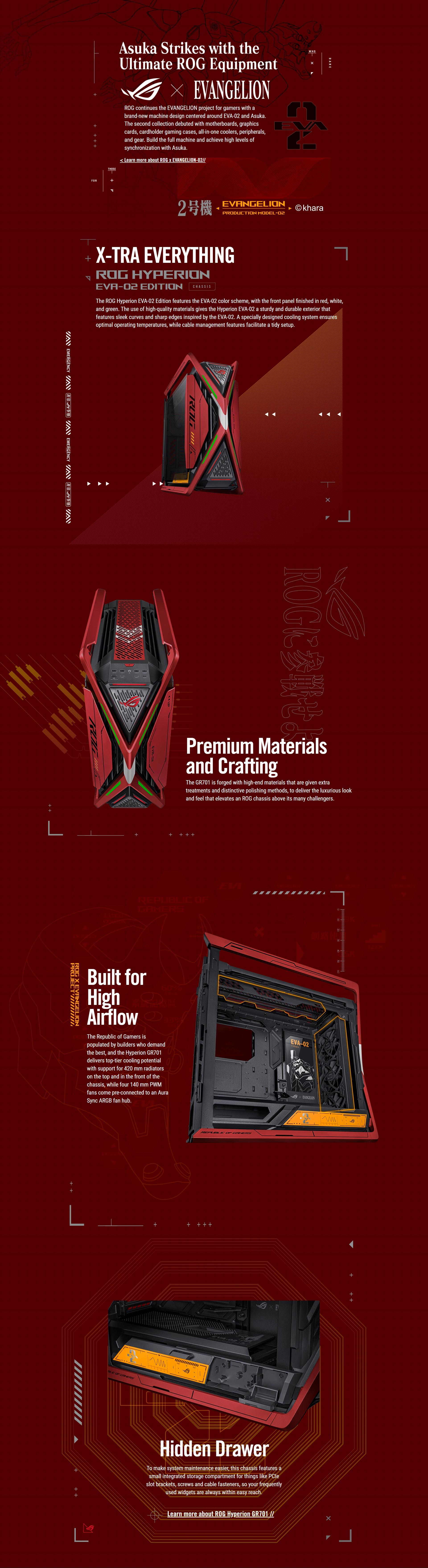 CASE (เคส) ASUS ROG HYPERION EVA-02 EDITION GR701 (BLACK)(E-ATX)